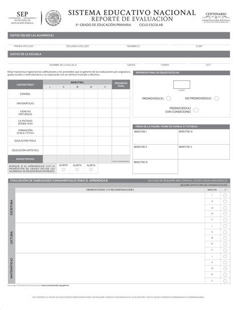 pdf reportes de evaluación 3° grado de educación · pdf file3