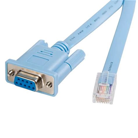 Startech 1 8m RJ45 To DB9 Cisco Console Cable Blue Techinn