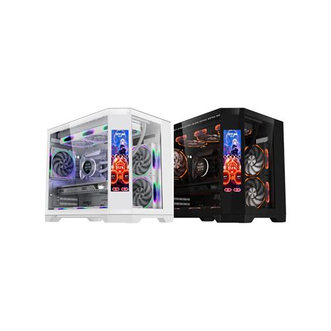 Netcodexph Coolman Reyna Black M Atxitx Pc Case With 3 Pre Installed Color Fans