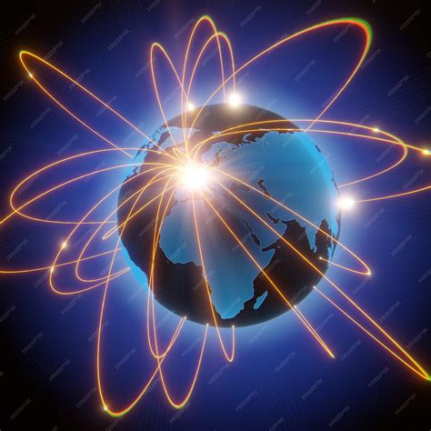 Premium Photo Globalization And Communication Concept Earth And