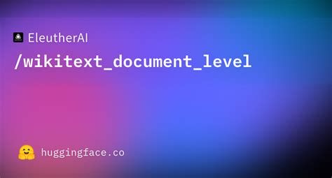 Eleutheraiwikitextdocumentlevel · Datasets At Hugging Face