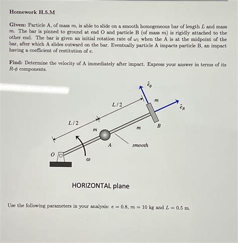 Solved By An EXPERT Homework H MGiven Particle A Of Mass M Is Able Chegg Com