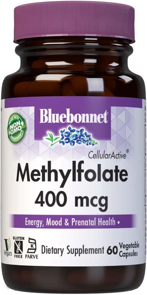 Bluebonnet Nutrition Cellularactive Methylfolate 400 Mcg Formulated