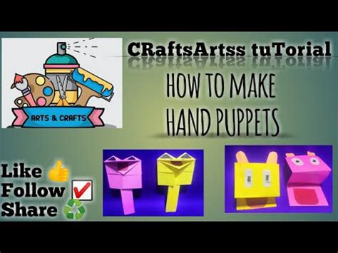 How To Make Hand Puppet TUTORIAL YouTube