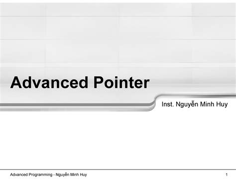 ap 03 advanced pointers english advanced pointeradvanced pointer inst