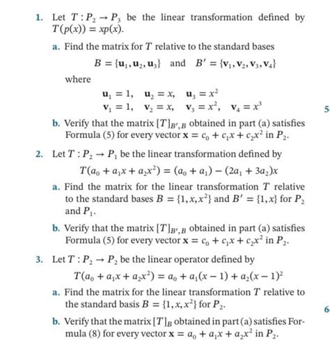 Solved 1 Let T P₂ P3 be the linear transformation Chegg com