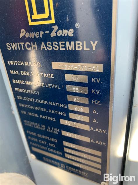 General Switchgear Transformer Switches Agriculture Bigiron