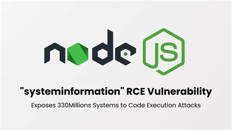 Isecurity Social On Linkedin Nodejs Systeminformation Vulnerability Exposes Millions Of