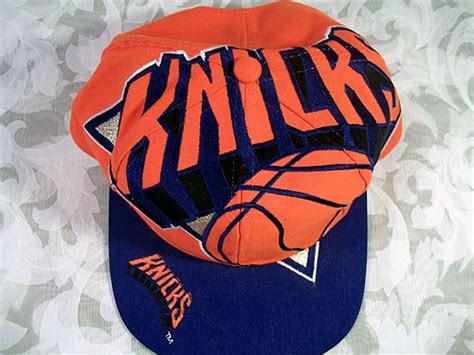 Sold Vintage 100 Nba Authentic New York Knicks Snapback Hat 1993 By