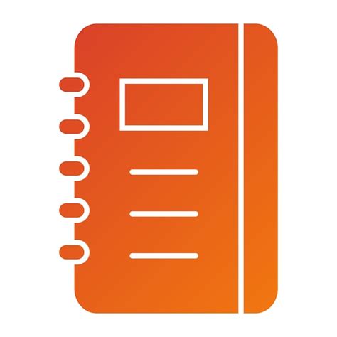 Premium Vector Vector Design Notebook Icon Style