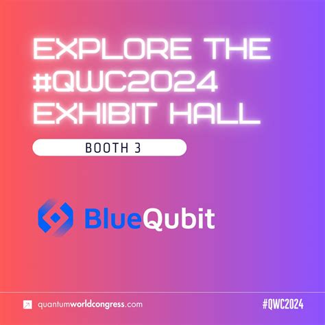 Bluequbit Booth At Quantum World Congress Bluequbit Posted On The Topic Linkedin