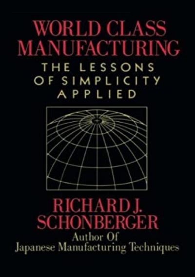 Get Pdf Download World Class Manufacturing
