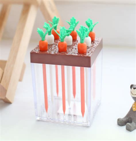 깜찍 당근 과일꽂이 포크 중형 9ea 에이블리