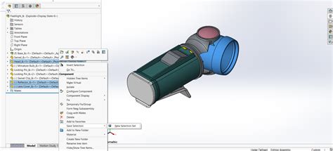Editing A Selection Set In Solidworks 2020