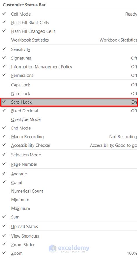How To Undo Scroll Lock In Excel With Easy Steps Exceldemy