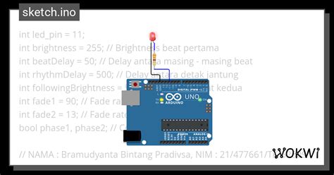 Heartbeat LED Wokwi ESP32 STM32 Arduino Simulator