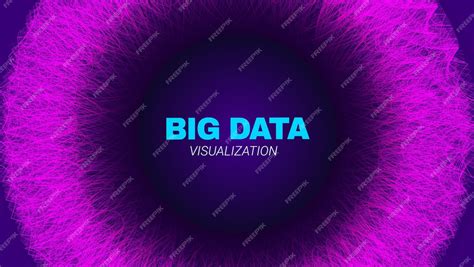 Premium Vector Abstract Technology Big Data Stream Visualization