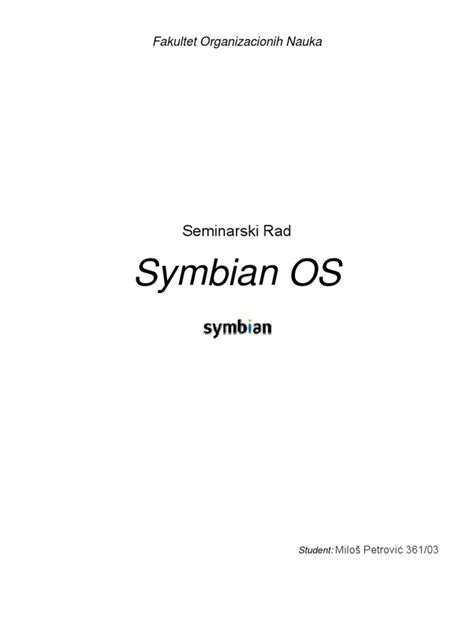 Symbian Os Pdf
