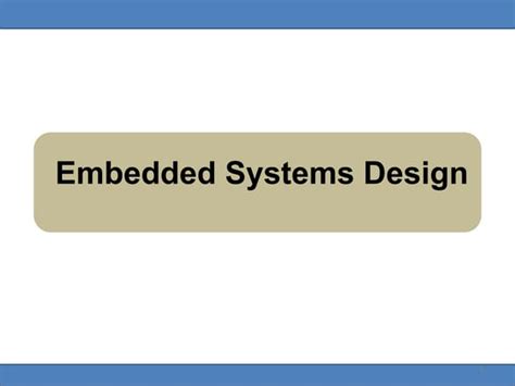 Lec 1 2 27102021 122208ampptx For Embedded Design Ppt