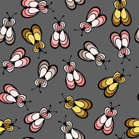 Premium Vector Fly Bug Insect Cartoon Illustration Vector Seamless Pattern