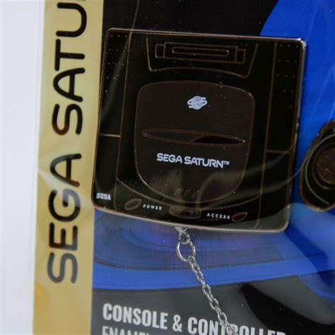 Sega Saturn Console And Controller Enamel Pin Set Of 2 Removable Cha