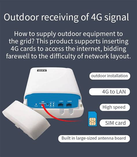 Outdoor 4g Router Principle Consist Parts And Using Scenarios Junhaoyue