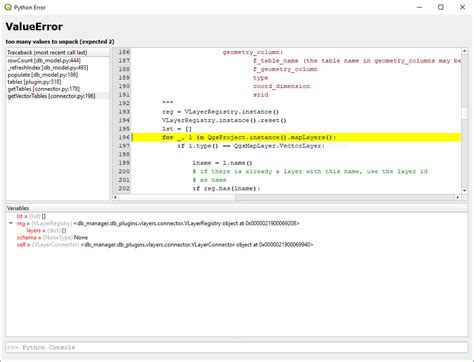 Db Manager Unable To Expand The Virtual Layers Project Layers