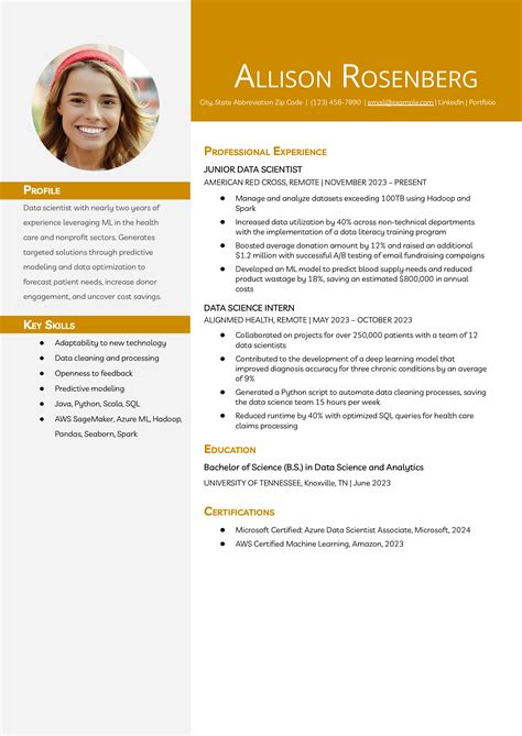 Best Data Scientist Resume Examples And Templates For 2025