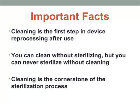 Chapter 9 Cleaning And Decontamination Ppt