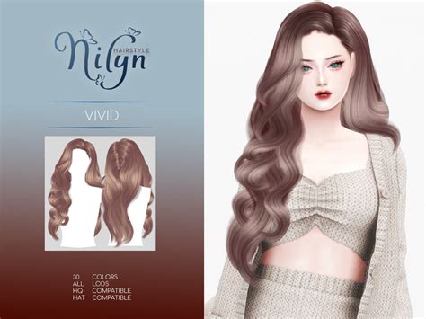 The Sims Resource Vivid Hair New Mesh