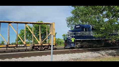 Lsrc 6303 And Lsrc 6355 Working Saginaw Yard Southbound Bridgeport Youtube