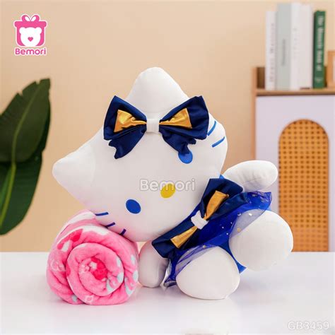 Gối Chăn Mền Kitty Váy Sao Bemori