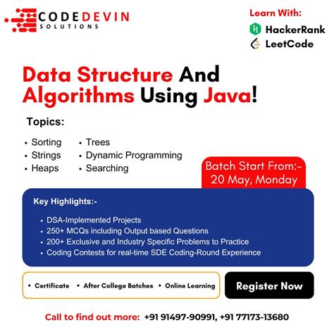 Learn Data Structures And Algorithms With Java Codedevin Solutions