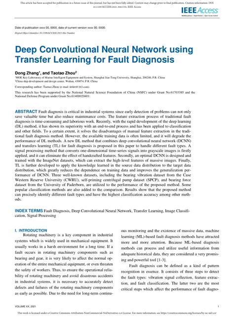 Pdf Deep Convolutional Neural Network Using Transfer Learning For Fault Diagnosis