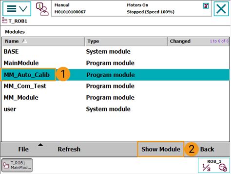 abb robotware 6 automatic calibration