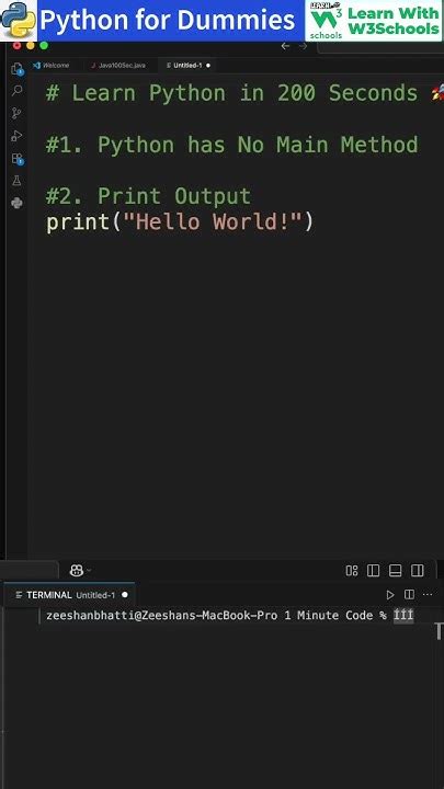 Python For Dummies 2 How To Print Output In Python Python