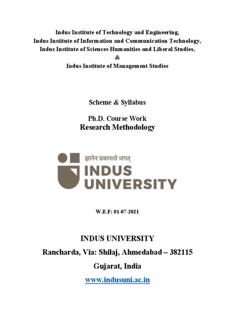 Rm0102 Research Methodology Syllabus Pdf Statistical Hypothesis Testing Sampling