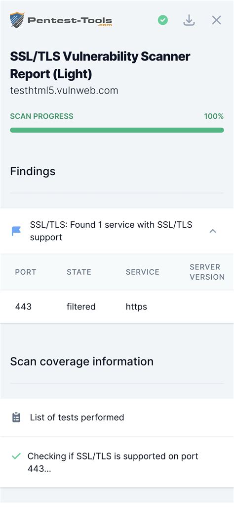 Ssl Scanner For Ssltls Security Vulnerabilities Pentest