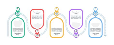 Decision Making Steps Vector Infographic Template Color Blank Process Vector Template Download