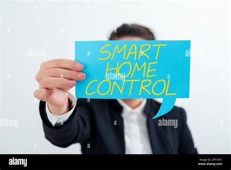 Text Showing Inspiration Smart Home Control Conceptual Photo Internet Of Things Technology Of
