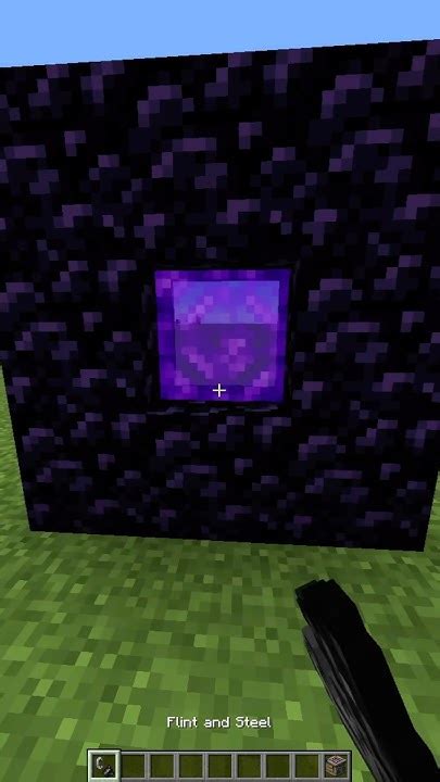 Minecraft 1x1 Nether Portal Youtube