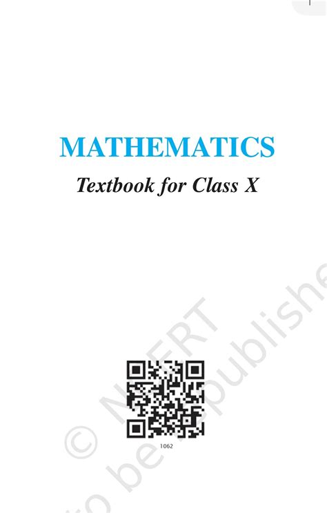 Mathematics Textbook For Class X Vidya Kranthi