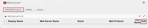 Set Up Email Server For The User