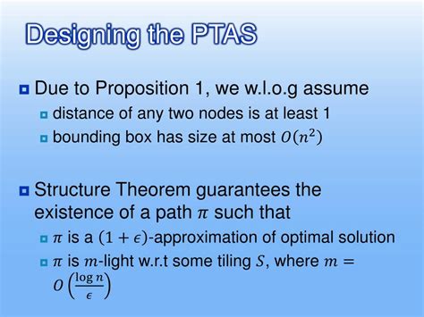 Ppt Polynomial Time Approximation Schemes For Euclidean Tsp
