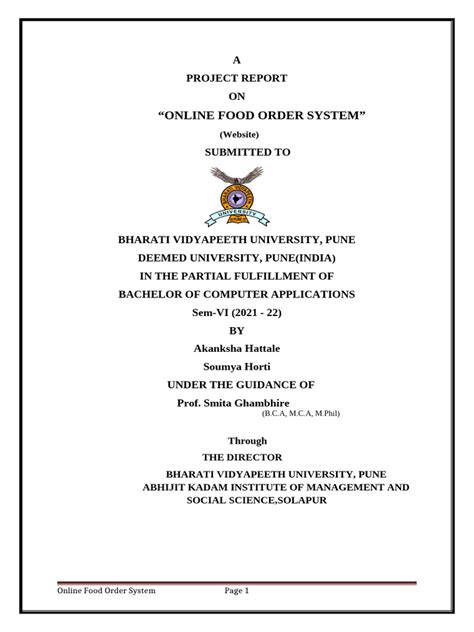 Online Food Order System Project 3 Pdf Software Testing Websites