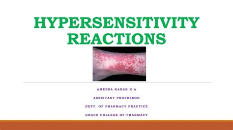 Hypersensitivity Reactions Pathophysiology Notes For Second Year