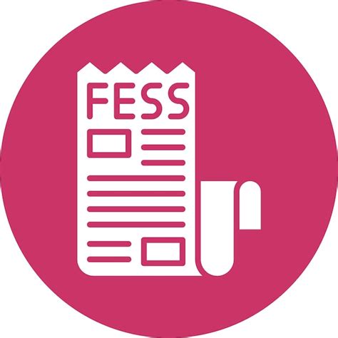 Premium Vector Vector Design Fees Icon Style