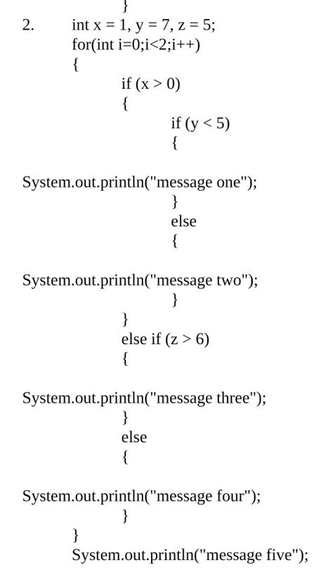 Solved 2 Int X 1 Y 7 Z 5 Forint I0i