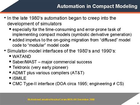 VerilogA Is For Equation Specification Not For Modeling