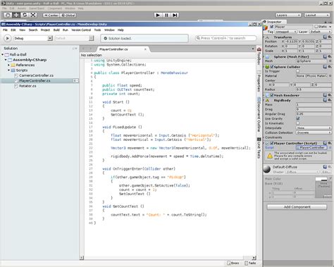 Roll A Ball Video 7 Error Questions And Answers Unity Discussions